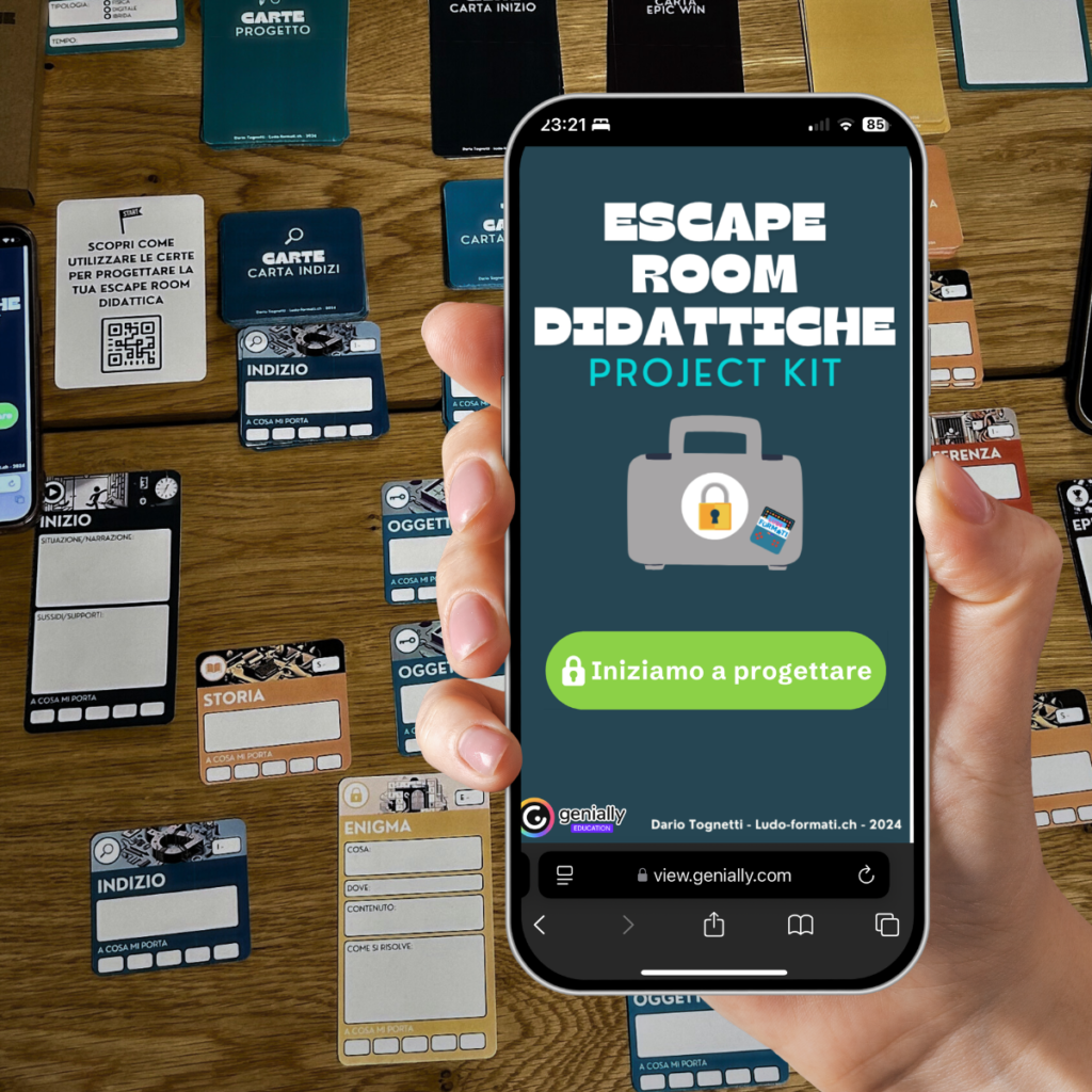 Escape room didattiche project kit - Ludo-formati.ch